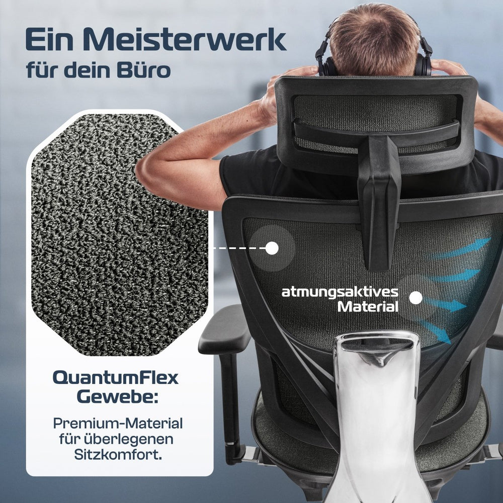 CLOUVOU MasterSeat – Ergonomischer Premium Bürostuhl – Clouvou